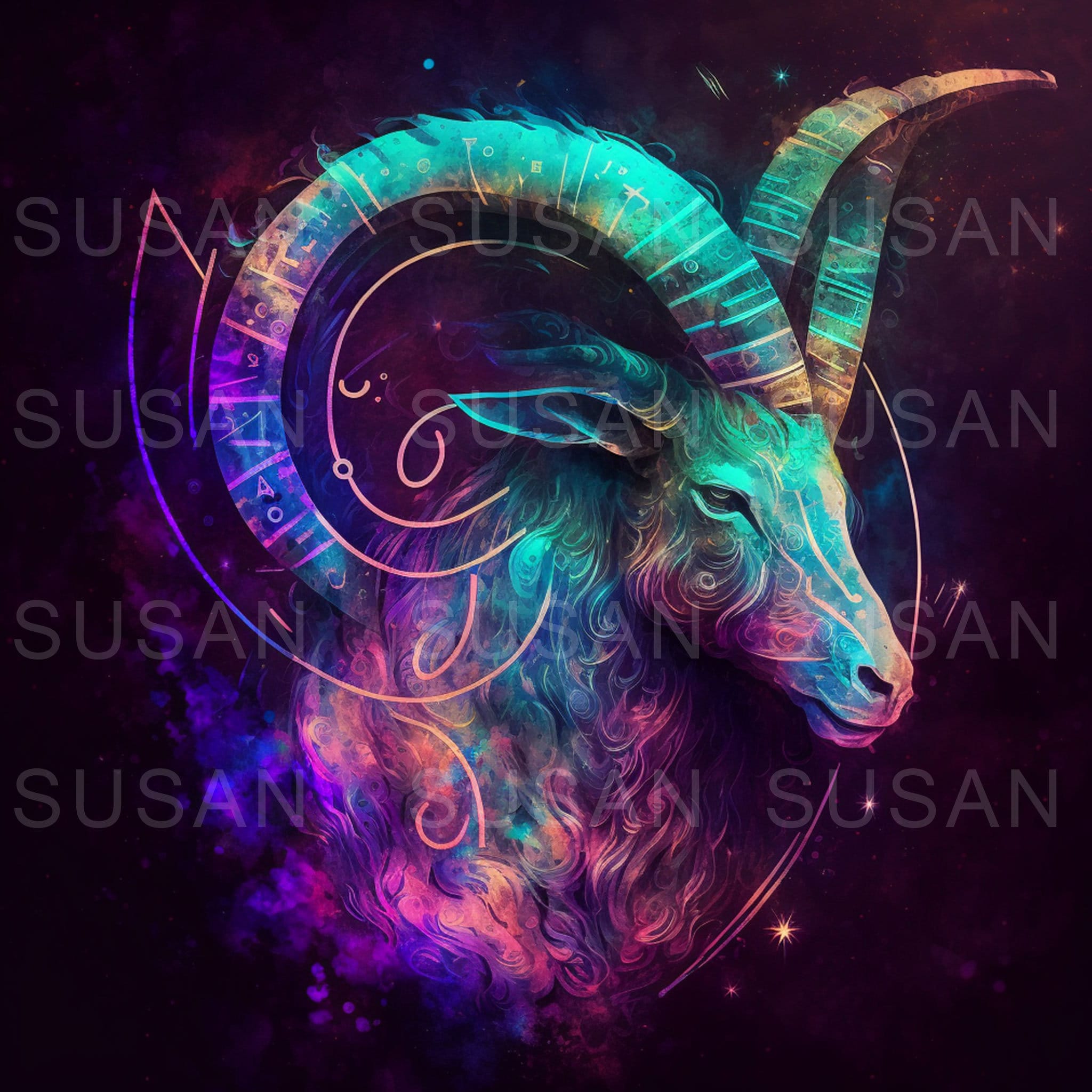 Steinbock Sternzeichen für Tassen Leinwand Tapeten Becher - Etsy.de