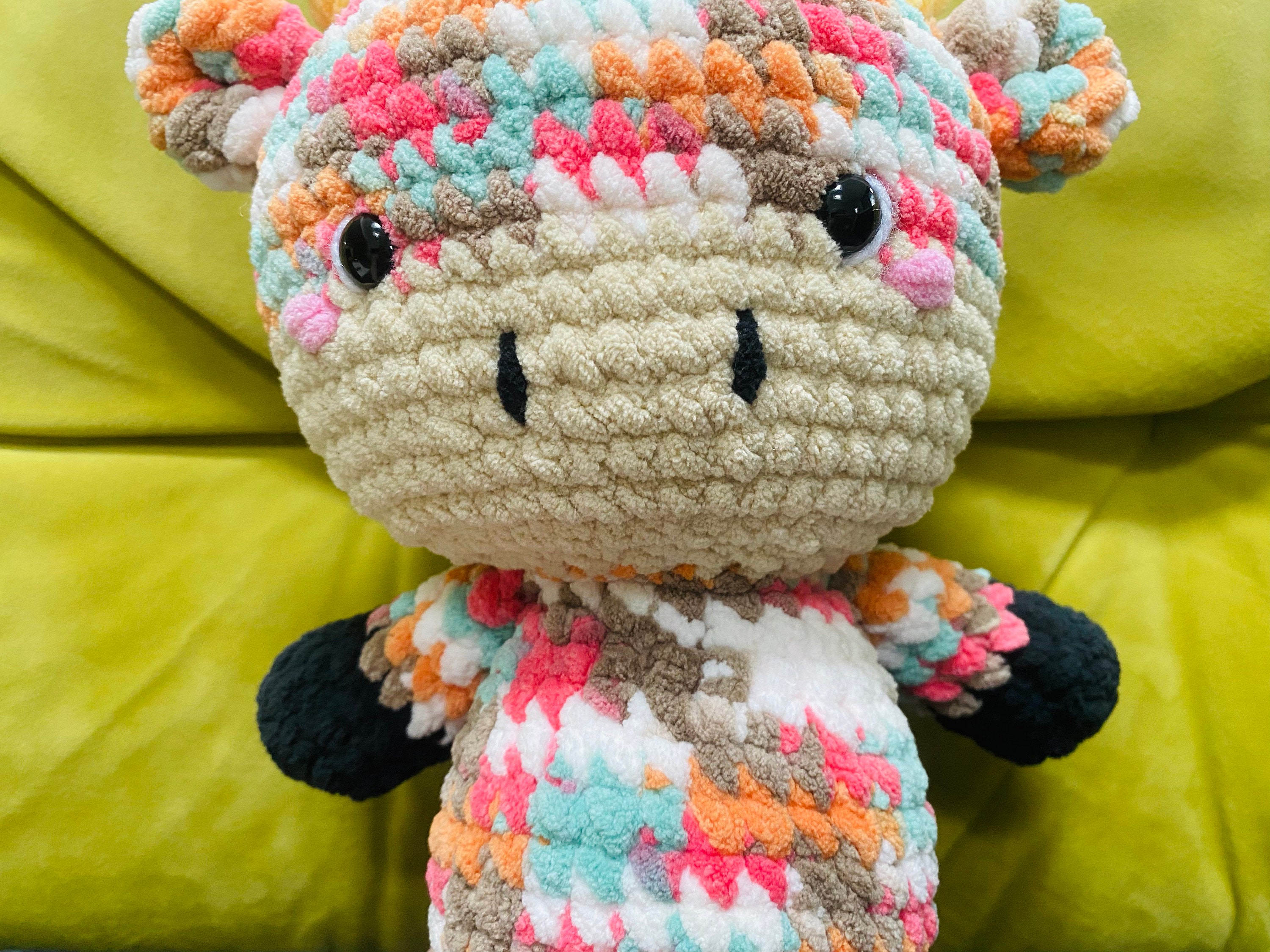 Nero the Rainbow Cow Crochet Pattern - 50p Goes to an Animal Rescue ...