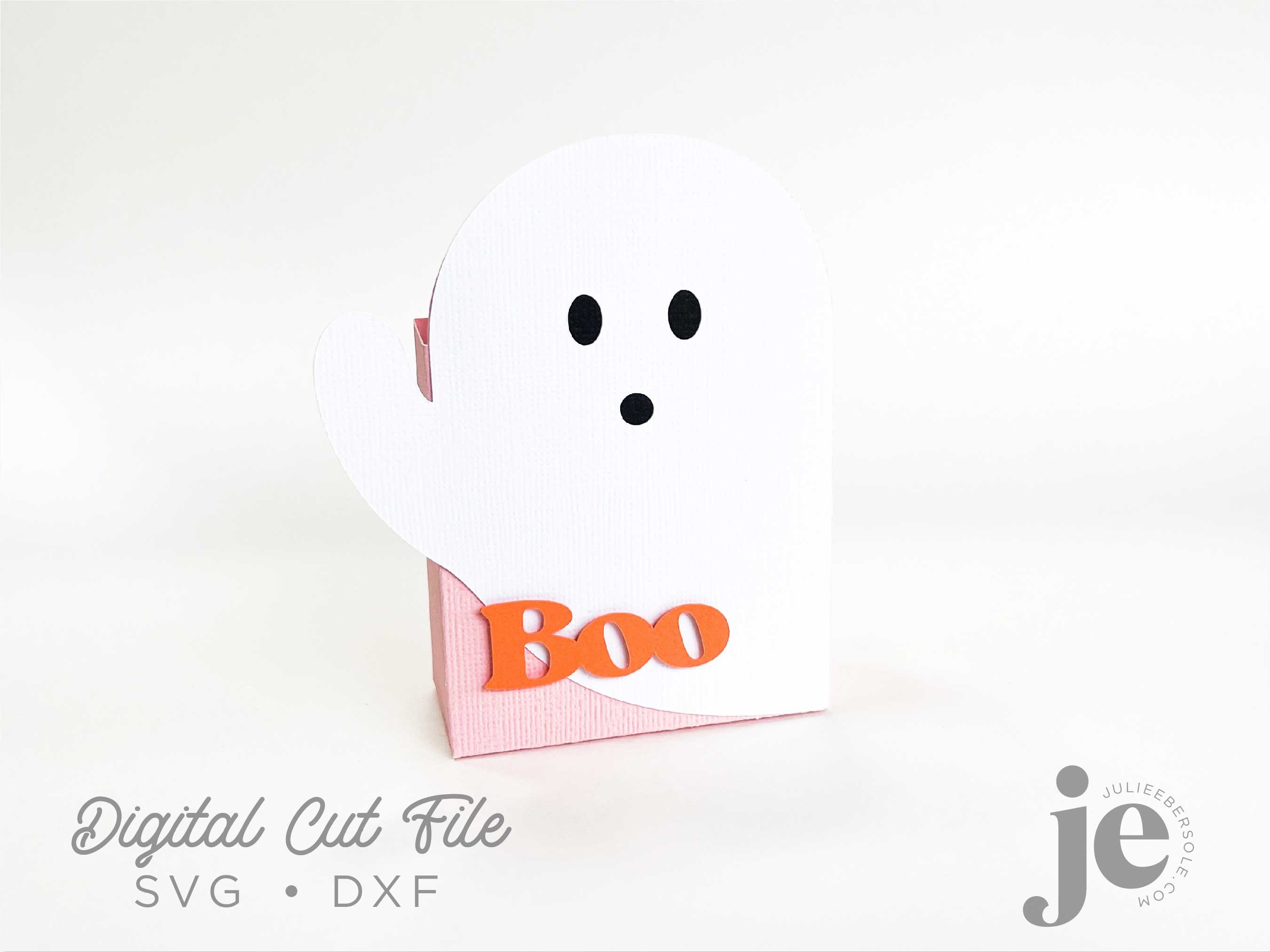 Halloween Ghost Treat Box SVG Cut File Cricut Silhouette Brother ...