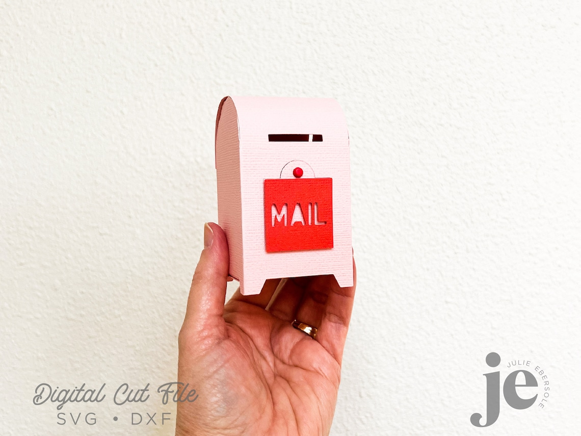 3D Mini Mailbox SVG Cut File Digital Cutting Template for Cricut ...