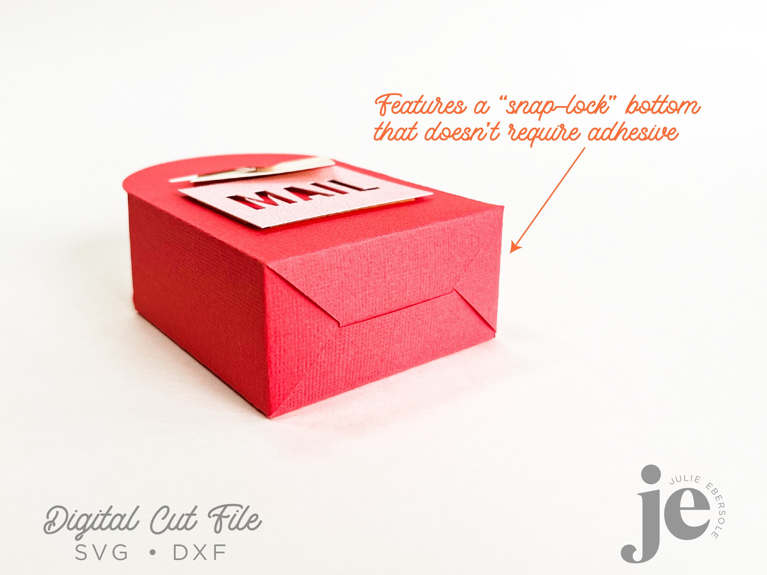 3D Mailbox Gift Box Treat Holder SVG Cut File Digital Cutting Template ...
