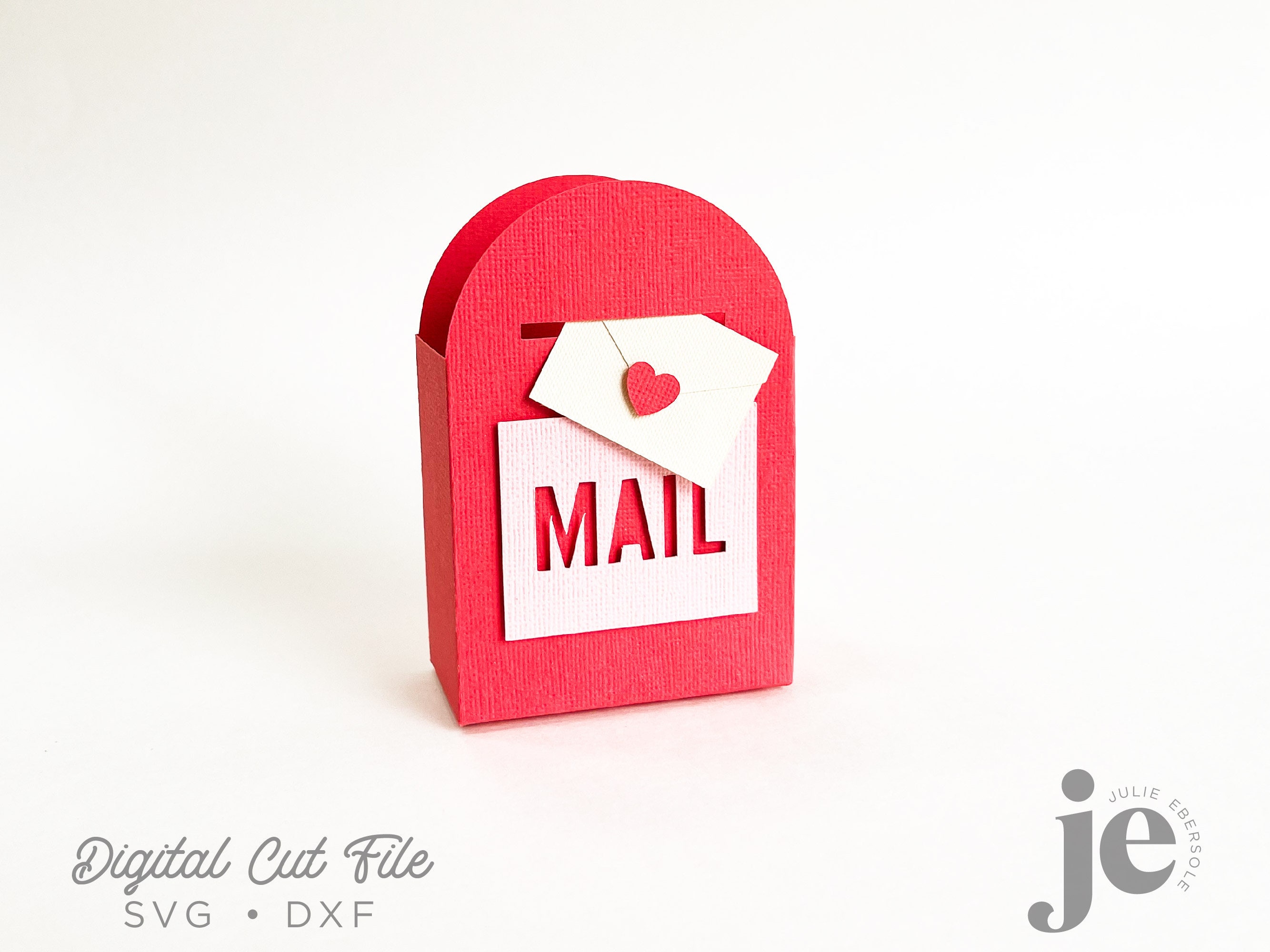 3D Mailbox Gift Box Treat Holder SVG Cut File Digital Cutting Template ...