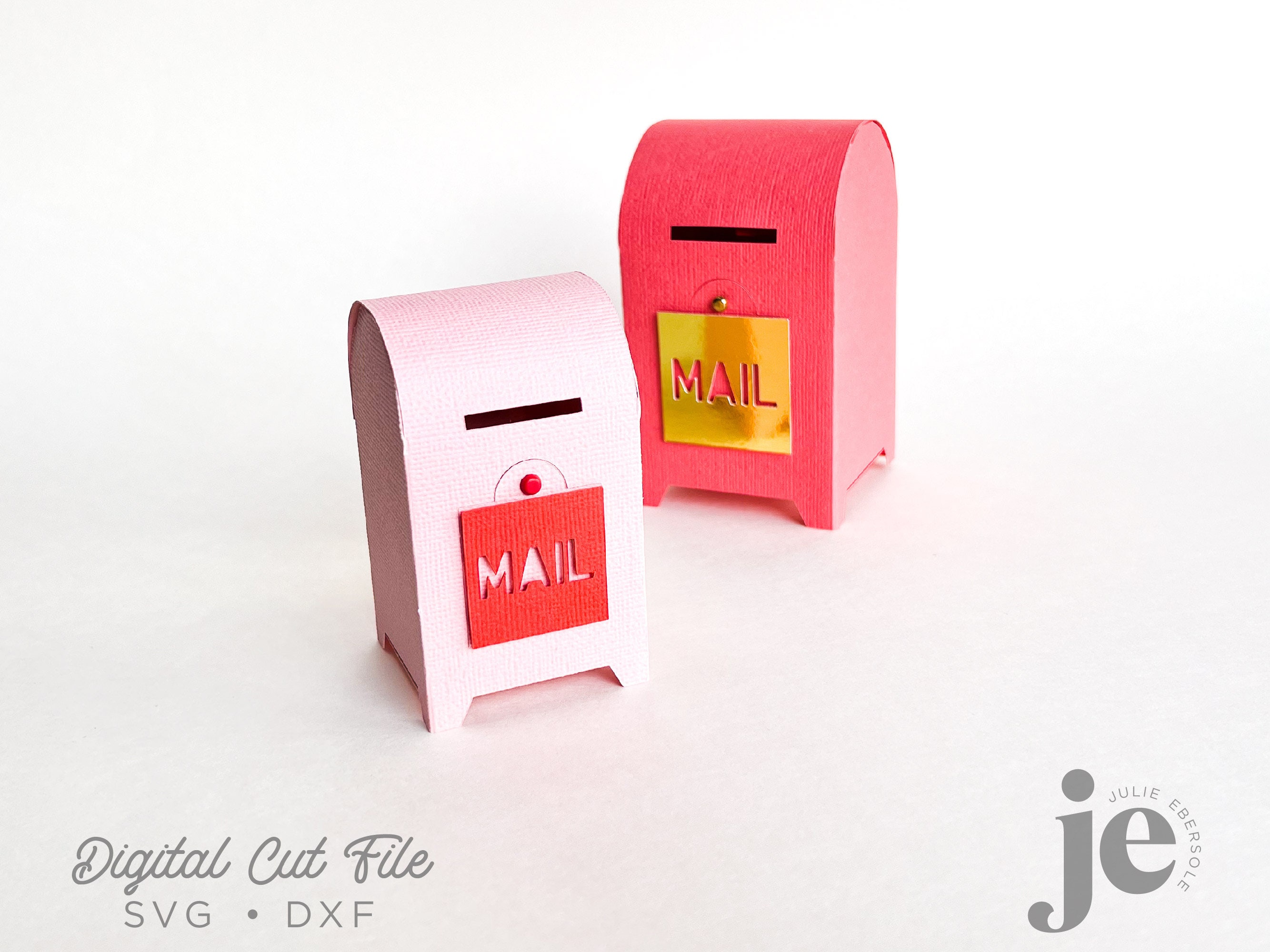3D Mini Mailbox SVG Cut File Digital Cutting Template for Cricut ...