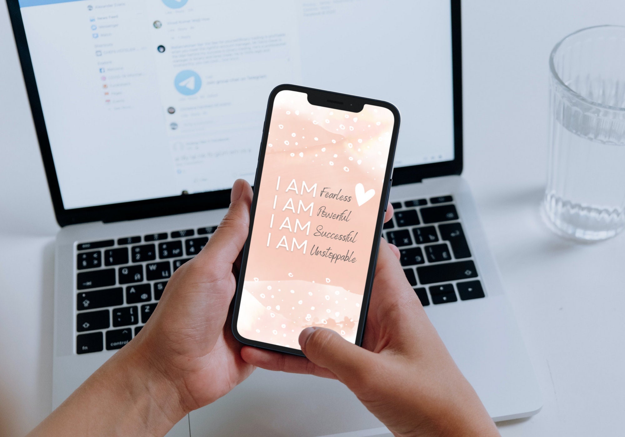 Daily Affirmations / Phone Background / Lock Screen / Digital Wallpaper ...