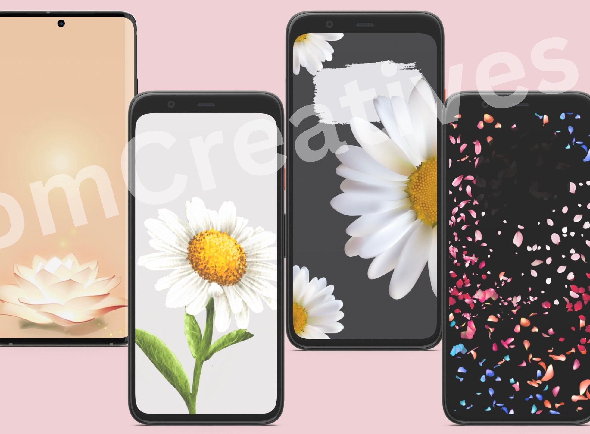 Flower Wallpaper Lock Screen Backgrounds Phone Art Digital