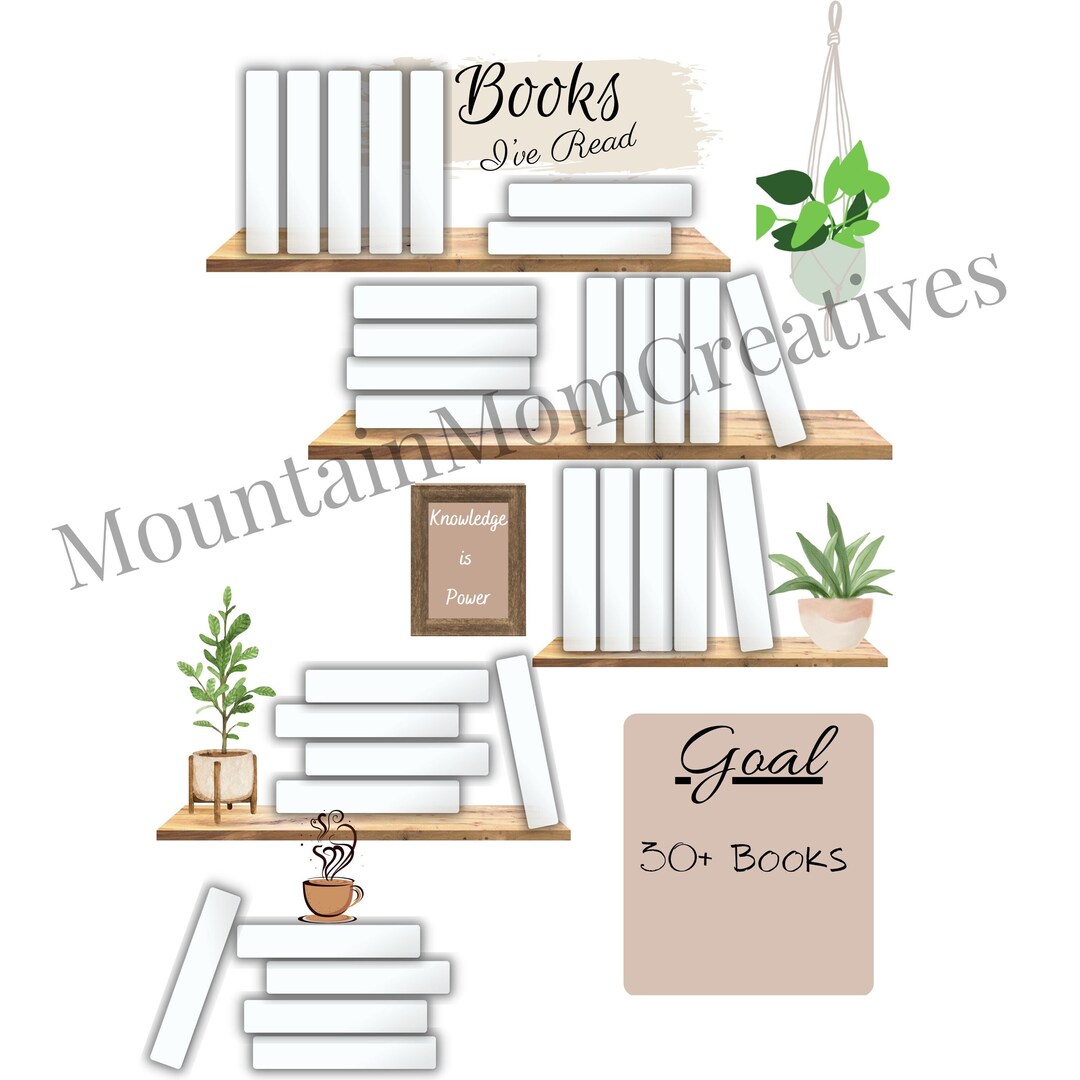 Printables / 30+ Book Log / Reading Log / Reading Goals / Digital ...