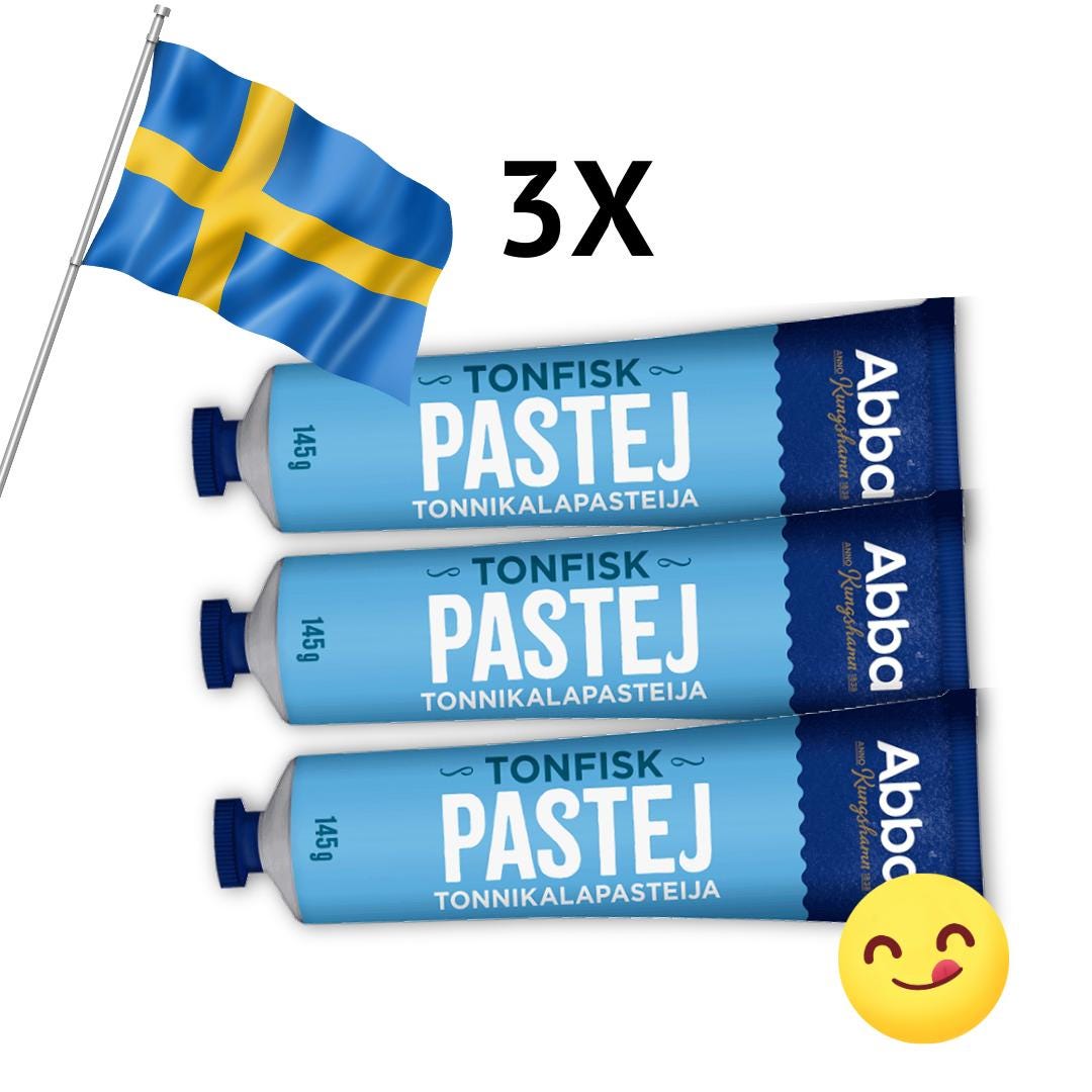 3 X Tonfiskpastej a 145g | Swedish Abba Tuna Paste 145g, Made in Sweden ...