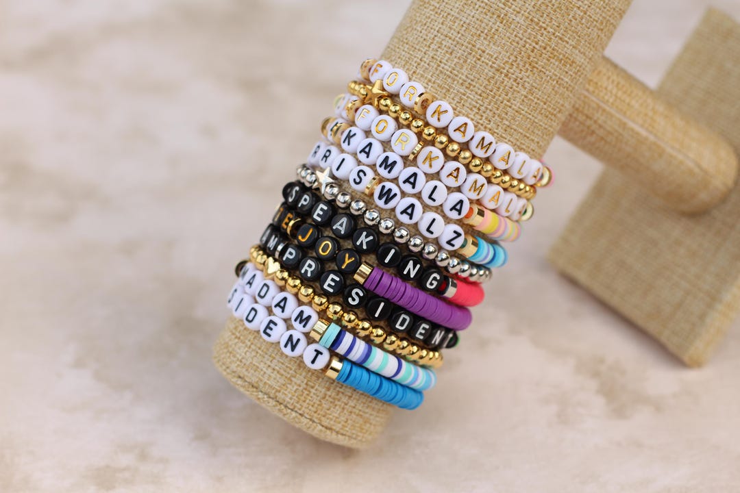 Cat Lady for Kamala Friendship Bracelet | Vote Blue | Vote Democrat ...