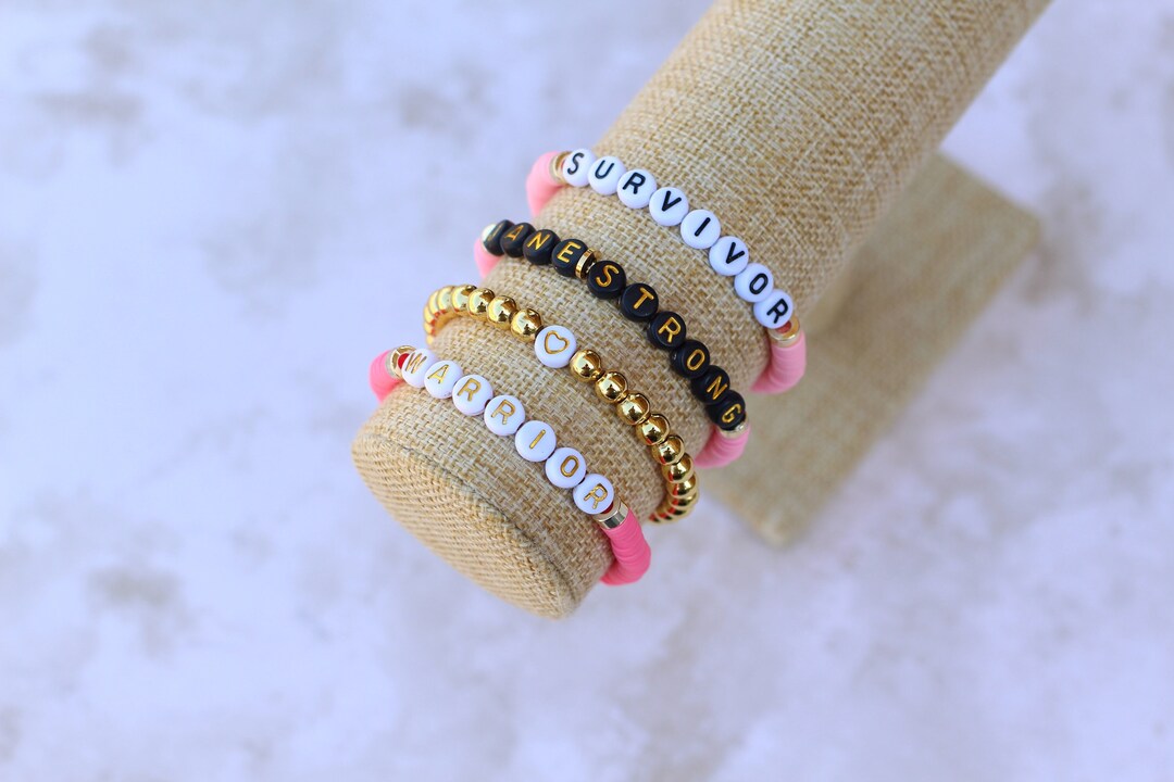 Breast Cancer Awareness Bracelet, Breast Cancer Bracelet, Breast Cancer ...
