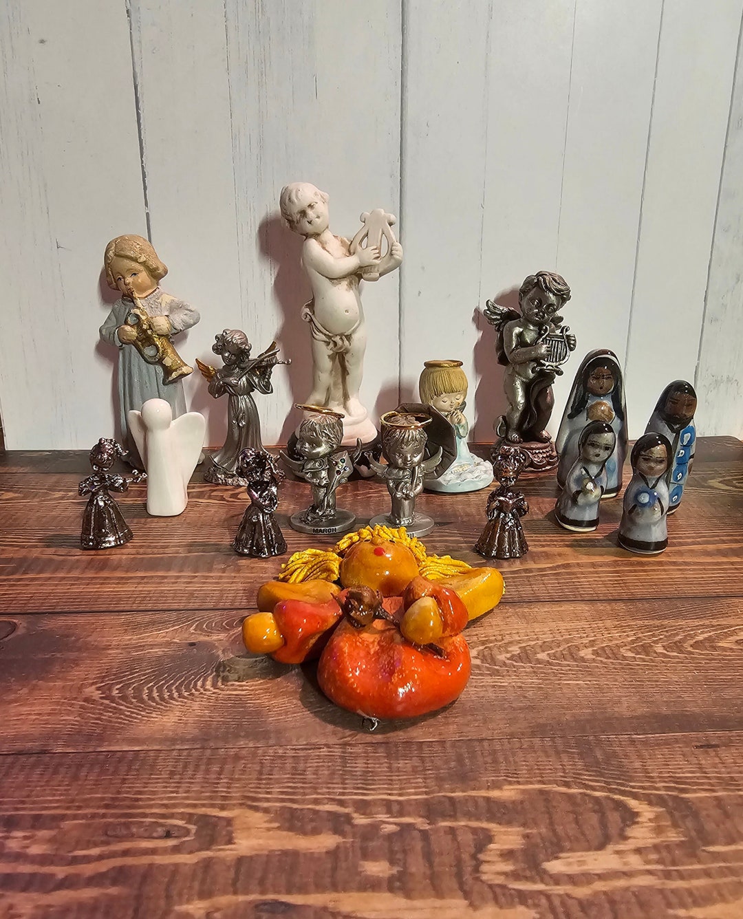 Angel Figurines Lot, Pewter Angels, Ceramic Angels, Metal Angels ...