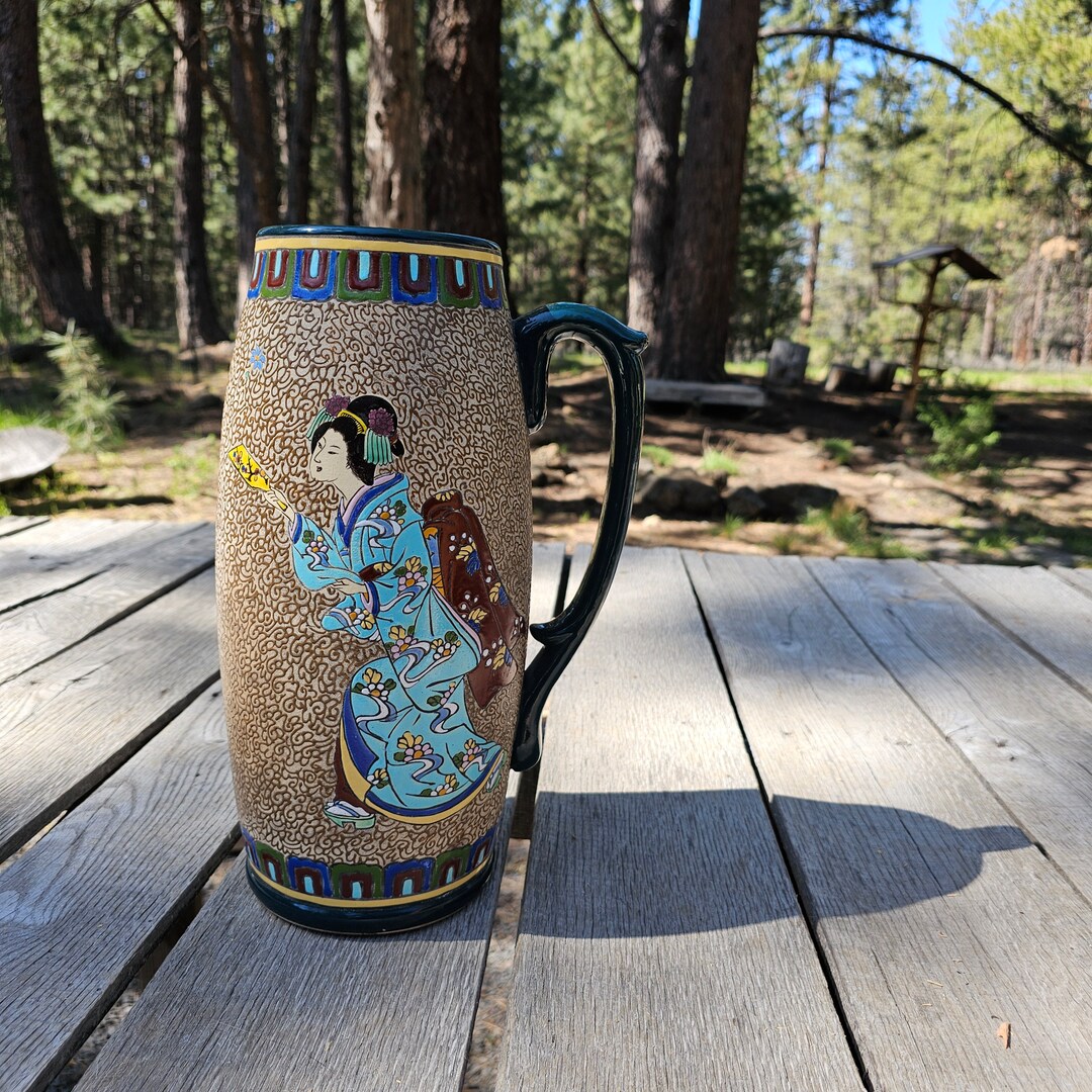 Handcrafted Japanese Pitcher / Jug / Vase Beautiful Condition, No ...