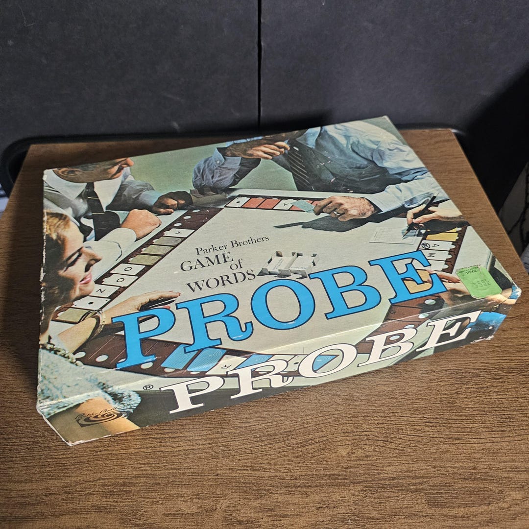 Probe 1964, Game of Words, Parker Brothers, Word Game, Probe Board Game ...