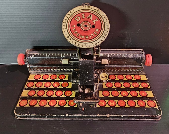 Vintage Dial Typewriter 1940-1950’s MID CENTURY MARX Toy Dial ...