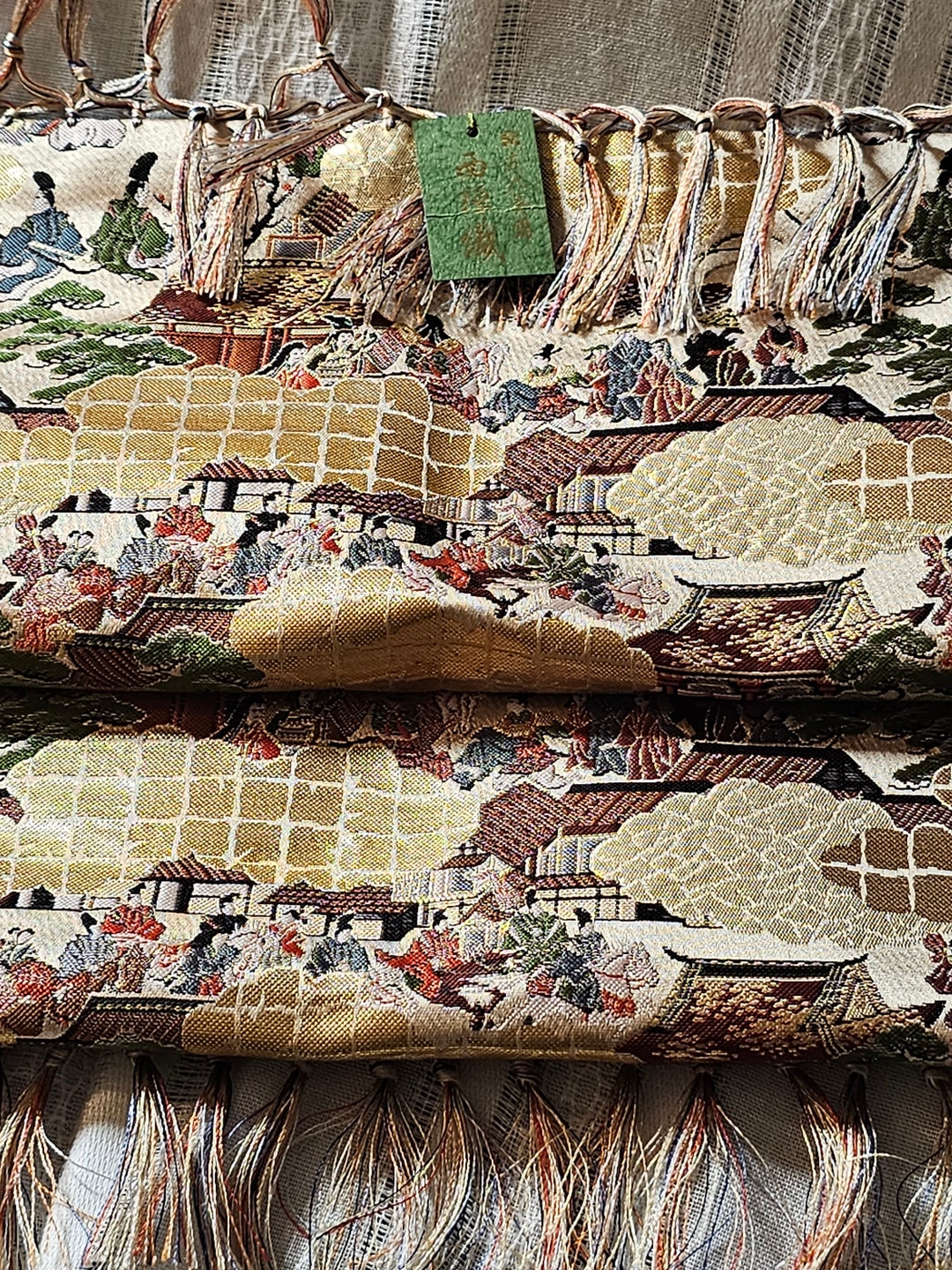 Chinese Silk Wall Hanging, Window Cover, Table Runner, Table Cover - Etsy