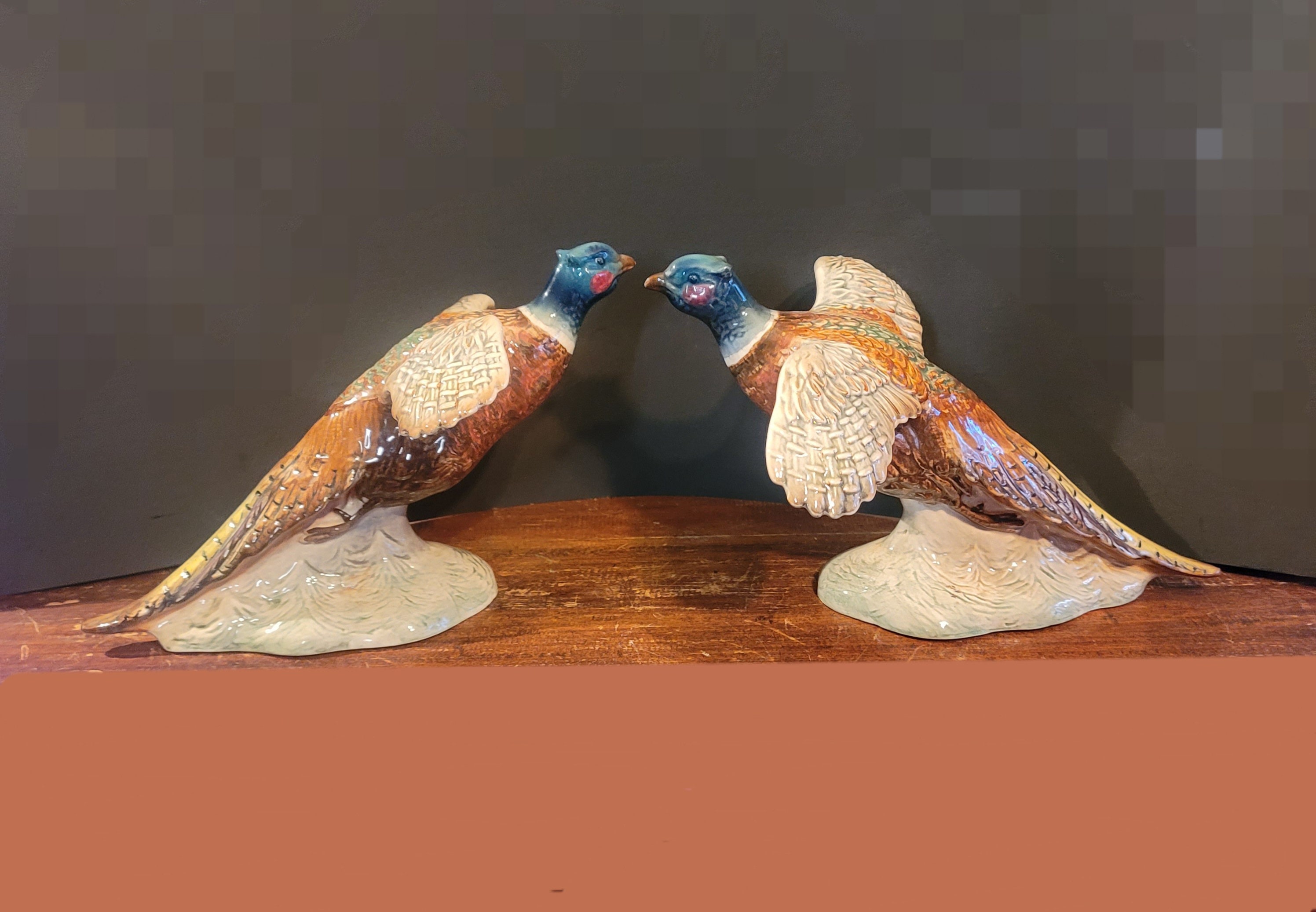 Beswick Pheasant Settling Model 850 Two Vintage Bird - Etsy