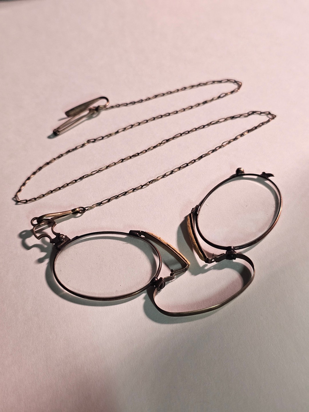 Antique Pince Nez Nose Resting Possibly 10k Gold Glasses, Untested ...