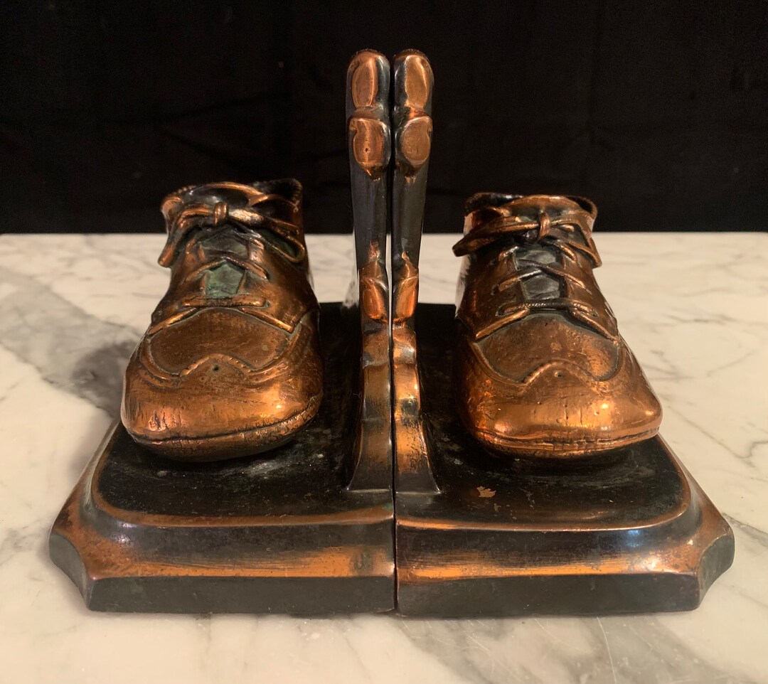 Vintage | Cast Pot Metal | Bronze / Copper Plated | Baby Booties ...