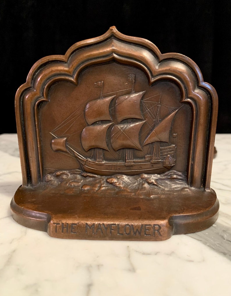 Vintage | Bronze Wash | Mayflower | Cargo Ship | Pilgrim | New World ...