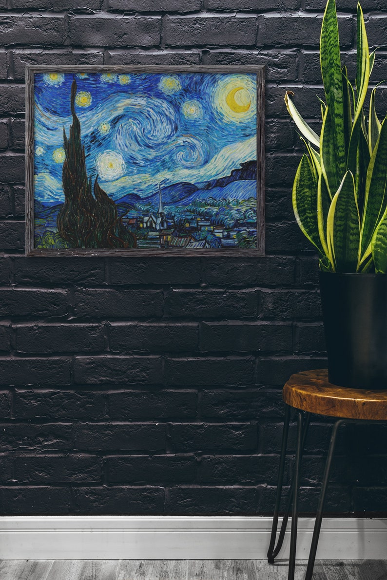 Starry Night Vincent Van Gogh Starry Night Poster - Etsy