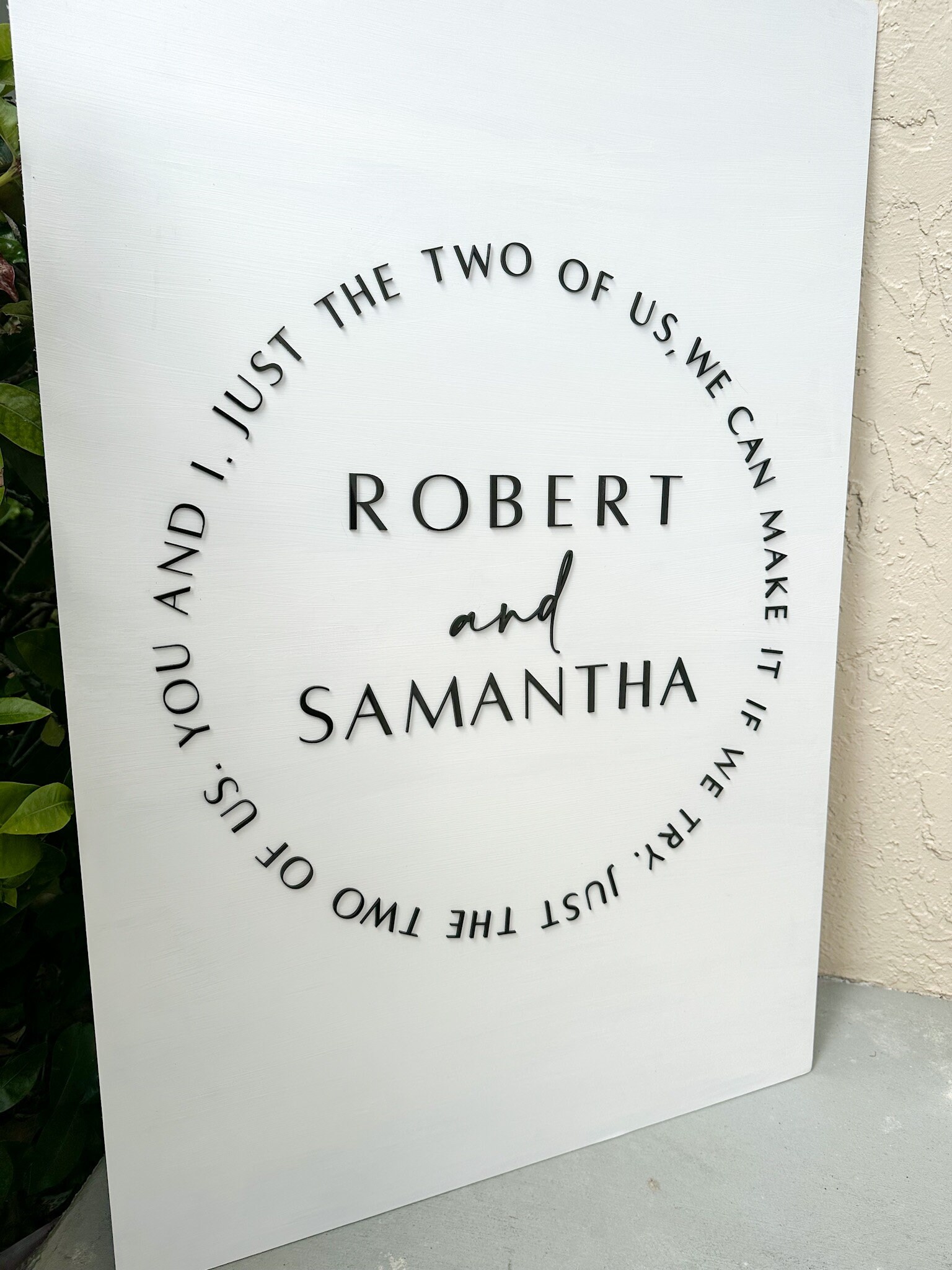 CUSTOMIZABLE Welcome Wedding Sign Song Lyrics for Wedding Wooden Sign ...