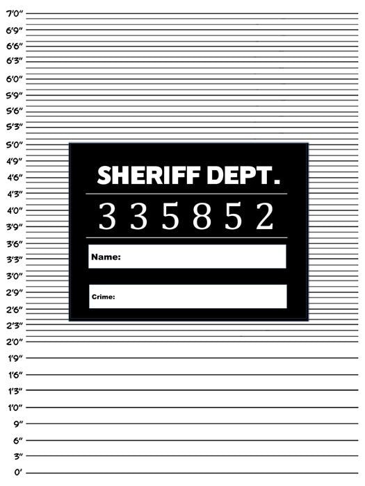 Digital Download*mugshot Back Drop and Sign Board Criminal Line up ...
