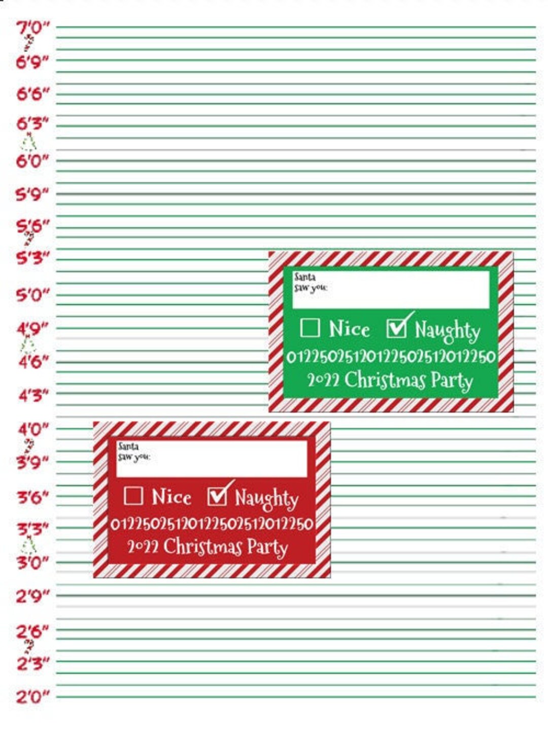 2024 Christmas Party Mugshot Back Drop and Sign Board Criminal Line up ...