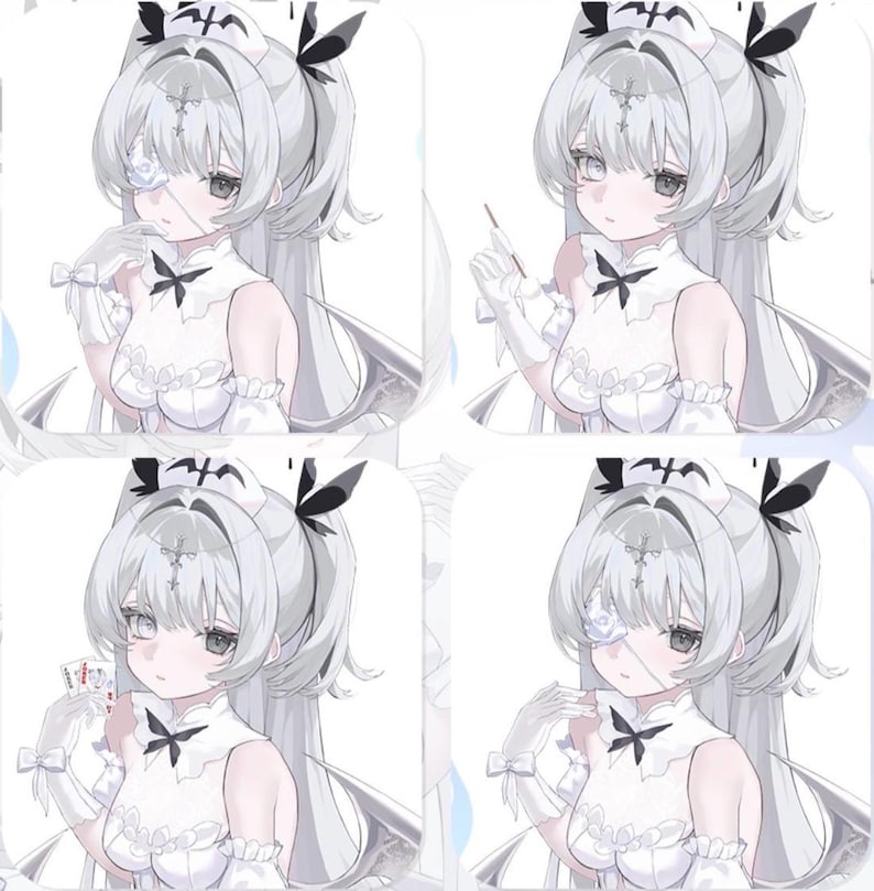 LIVE 2D Model White Ghost Girl Vtuber Model for Sell [premade Vtuber Model/youtube Twitch Stream ...