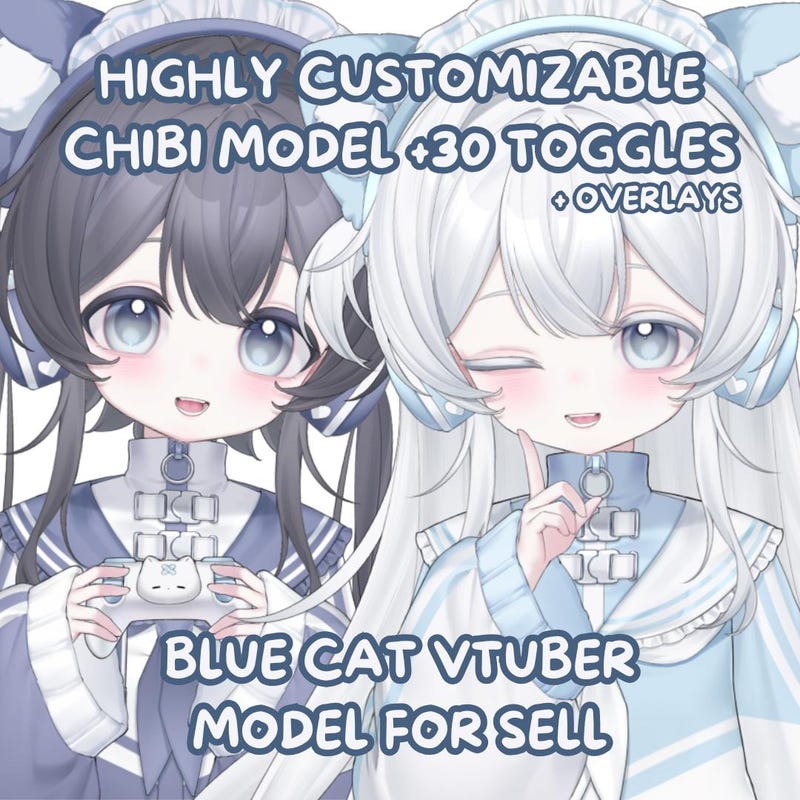 Cat Vtuber Model - Etsy