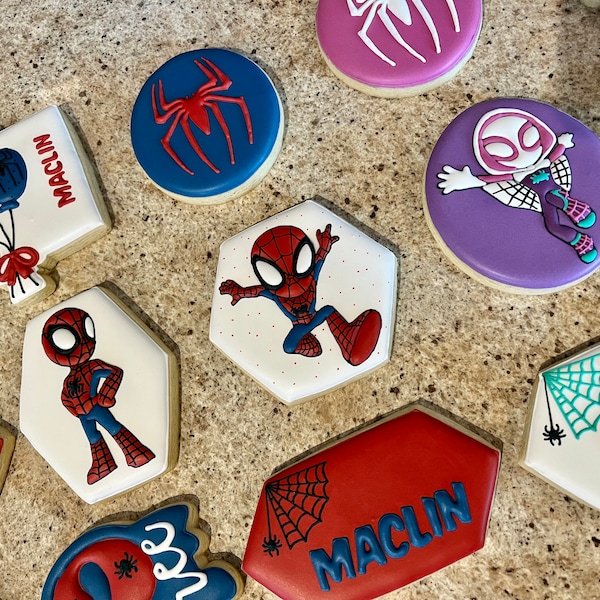 Spidey and Amazing Friends Cookies - Etsy