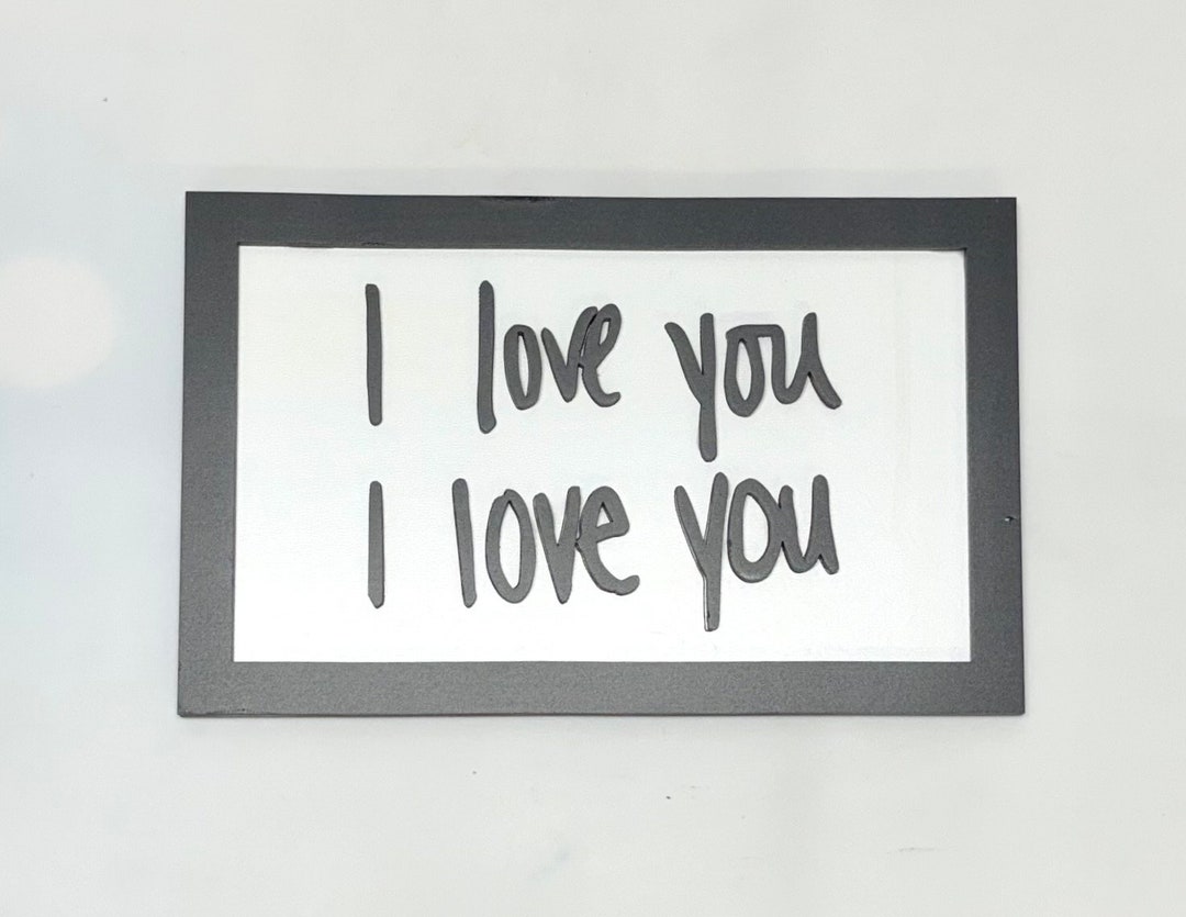 Hand Written I Love You Tracing Mothers Day Tracing Gift - Etsy