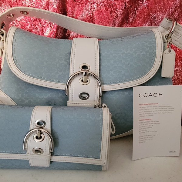 Blue Coach Purse - Etsy