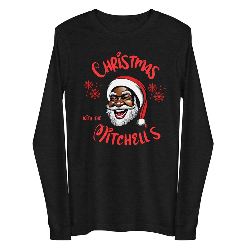 Black Santa,black Santa Pajamas Tops, Santa Group Shirts, Matching Xmas ...