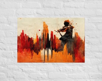 Violinist Poster - Etsy