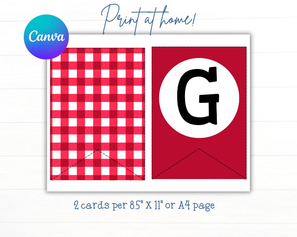 Red, Black, and White Printable Banner, College Football Party ...