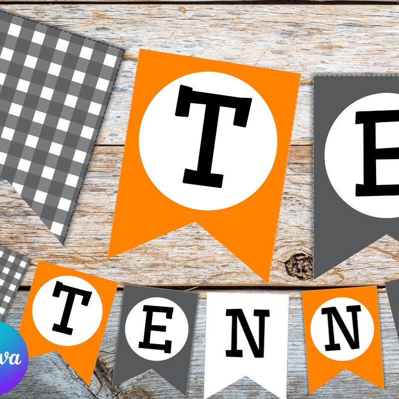 Orange Bunting - Etsy