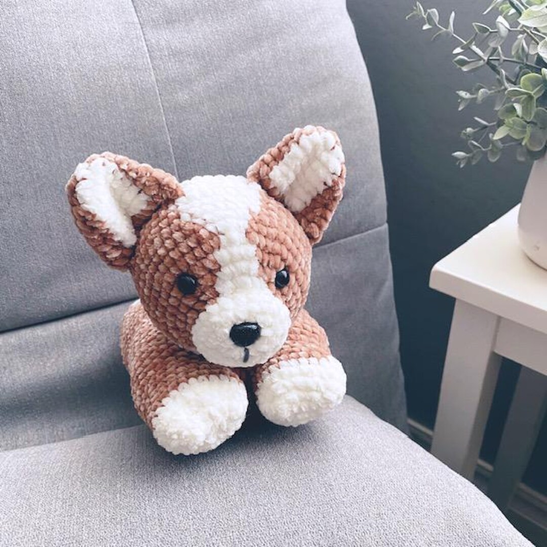 Cute Crochet Corgi Dog! so Soft! - Etsy