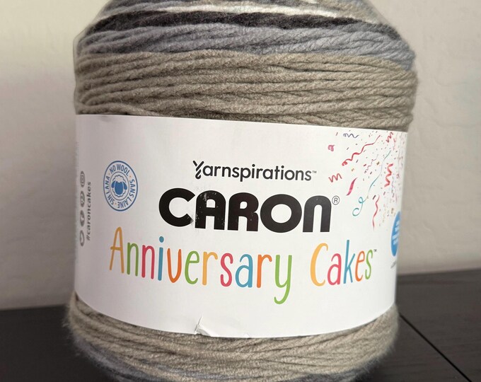 Caron Anniversary Cake Yarn - ENORMOUS Self-striping Cake! Buy 2 Cakes ...