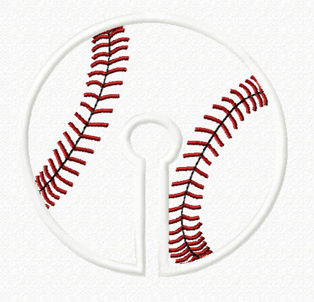 Adult Baseball G-tube Pad 4 Inches Design 5x7 Hoop ONLY - Etsy