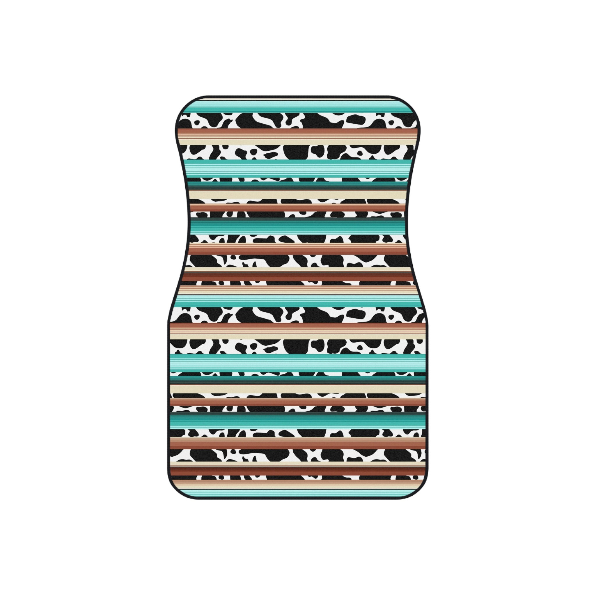 Teal Natural Serape Cow Print Stiped Western Boho NEW 2023 Car - Etsy
