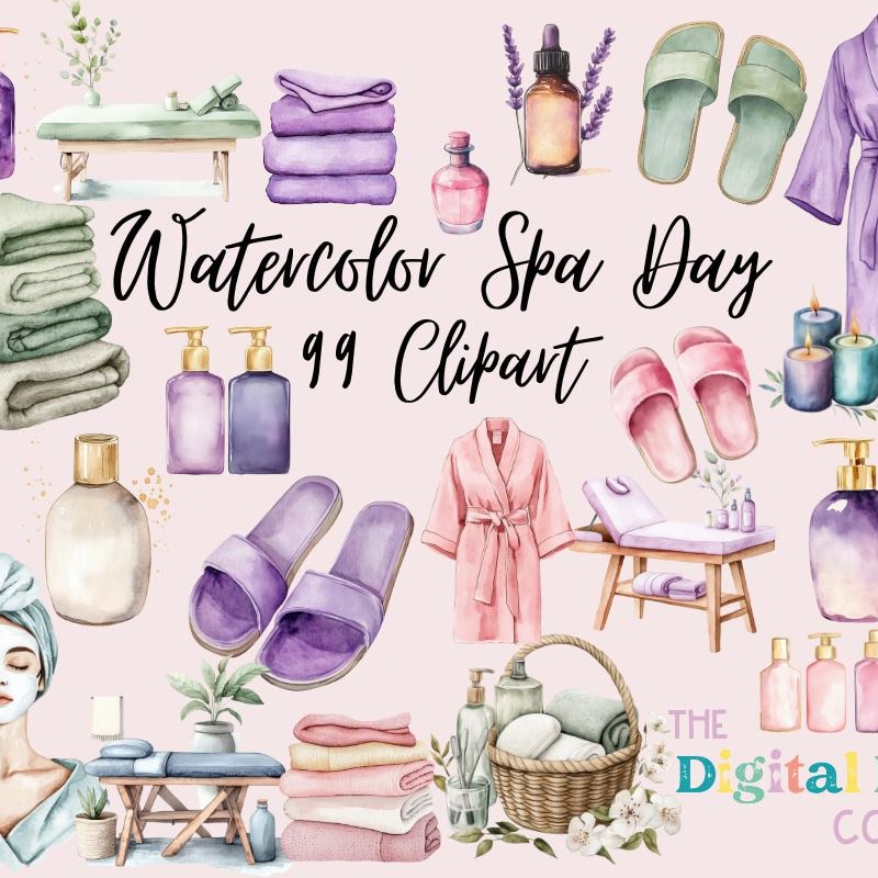 Spa Clip Art - Etsy