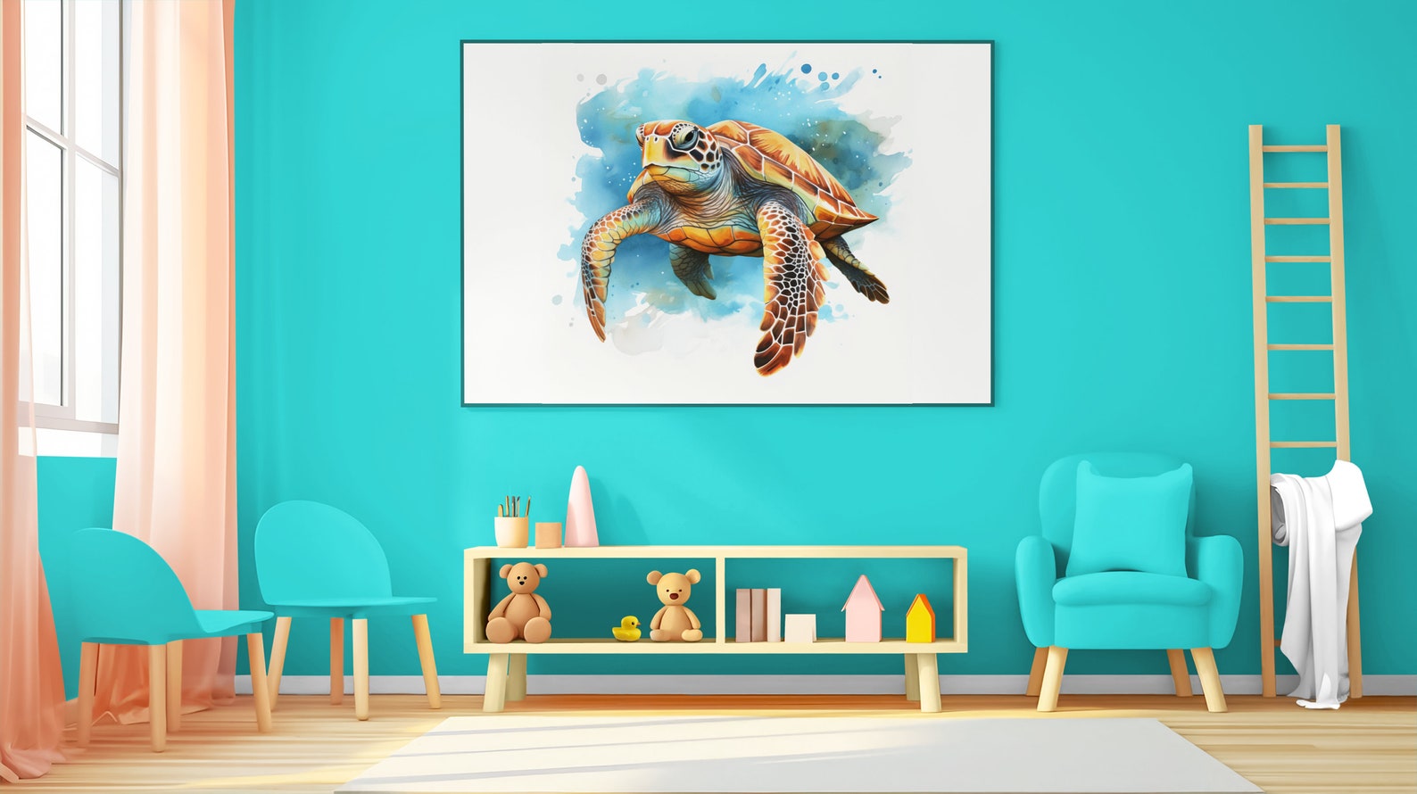 Ocean Animal Clipart Bundle, Sea Turtle Digital Clipart, Shark Clipart ...