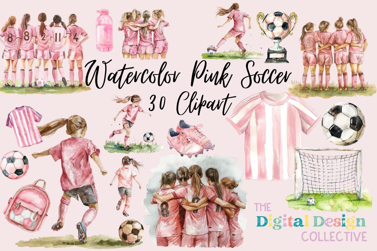 Cute Soccer Clipart, Soccer Player Clipart, Soccer Clipart, Soccer PNG ...