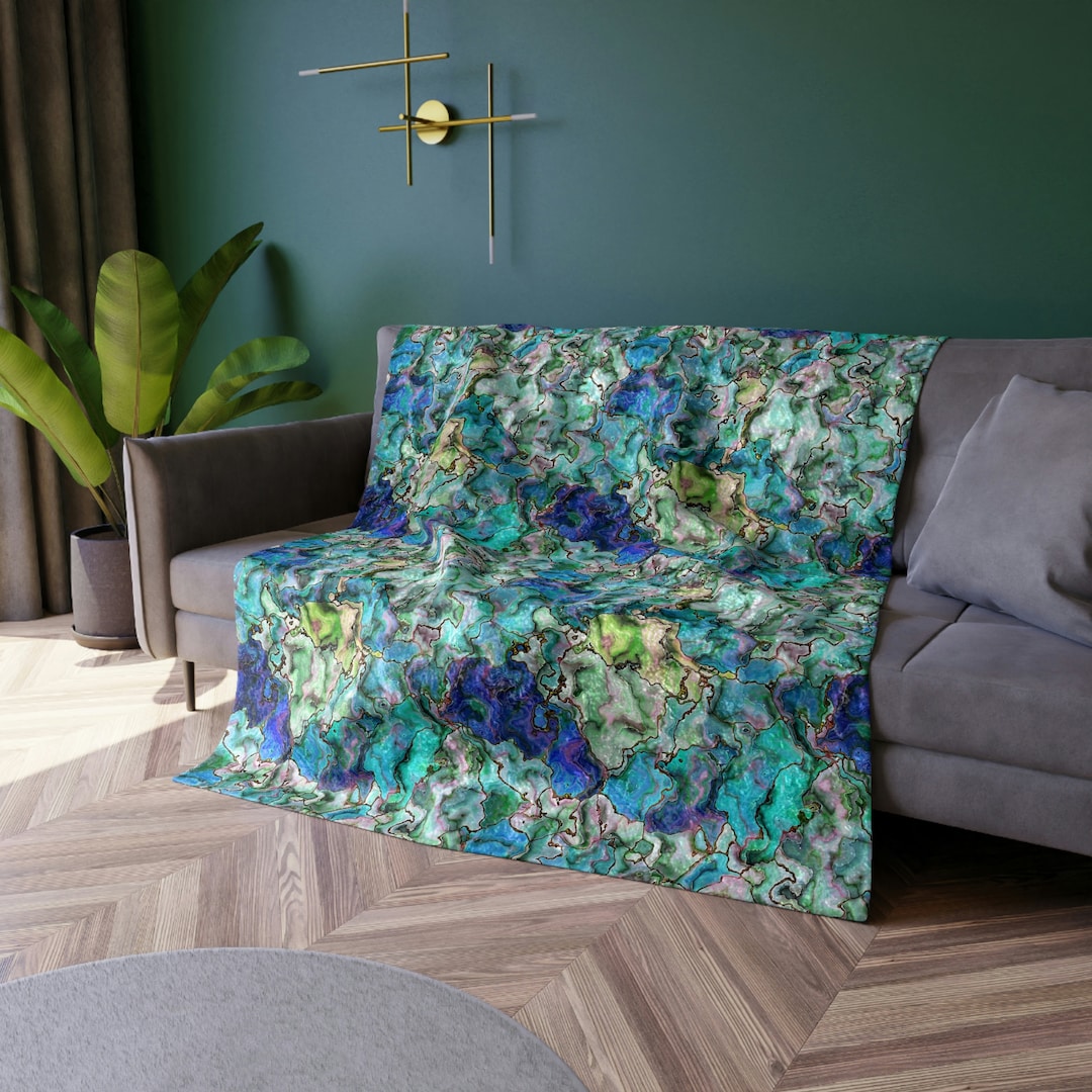Iridescent Crushed Velvet Blanket/ Iridescent Blanket/ - Etsy
