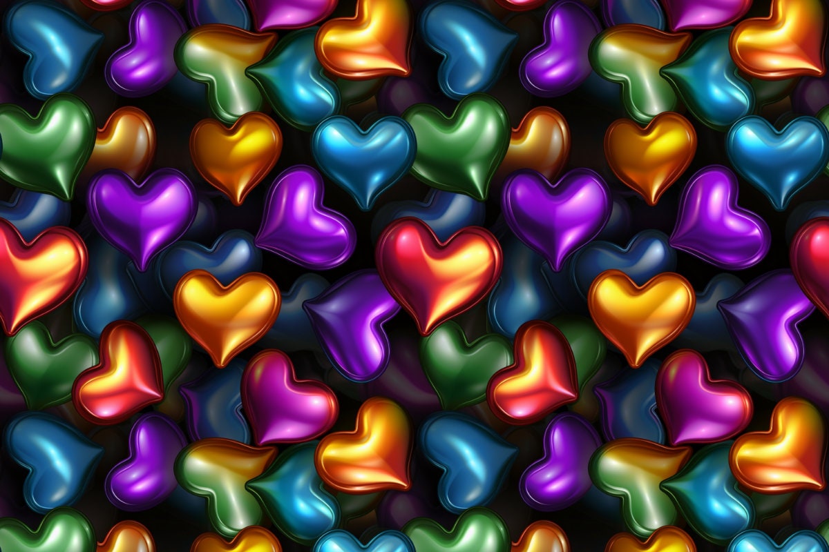 3D Inflated Puff Seamless Pattern Pack, Bubble Puffy Wrap Digital ...