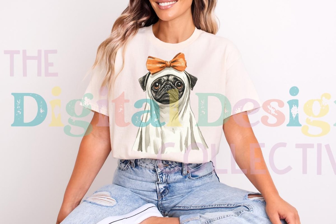 Pug Halloween Png, Pug Halloween, Spooky Halloween Dog Mom Png, Pug Mom ...