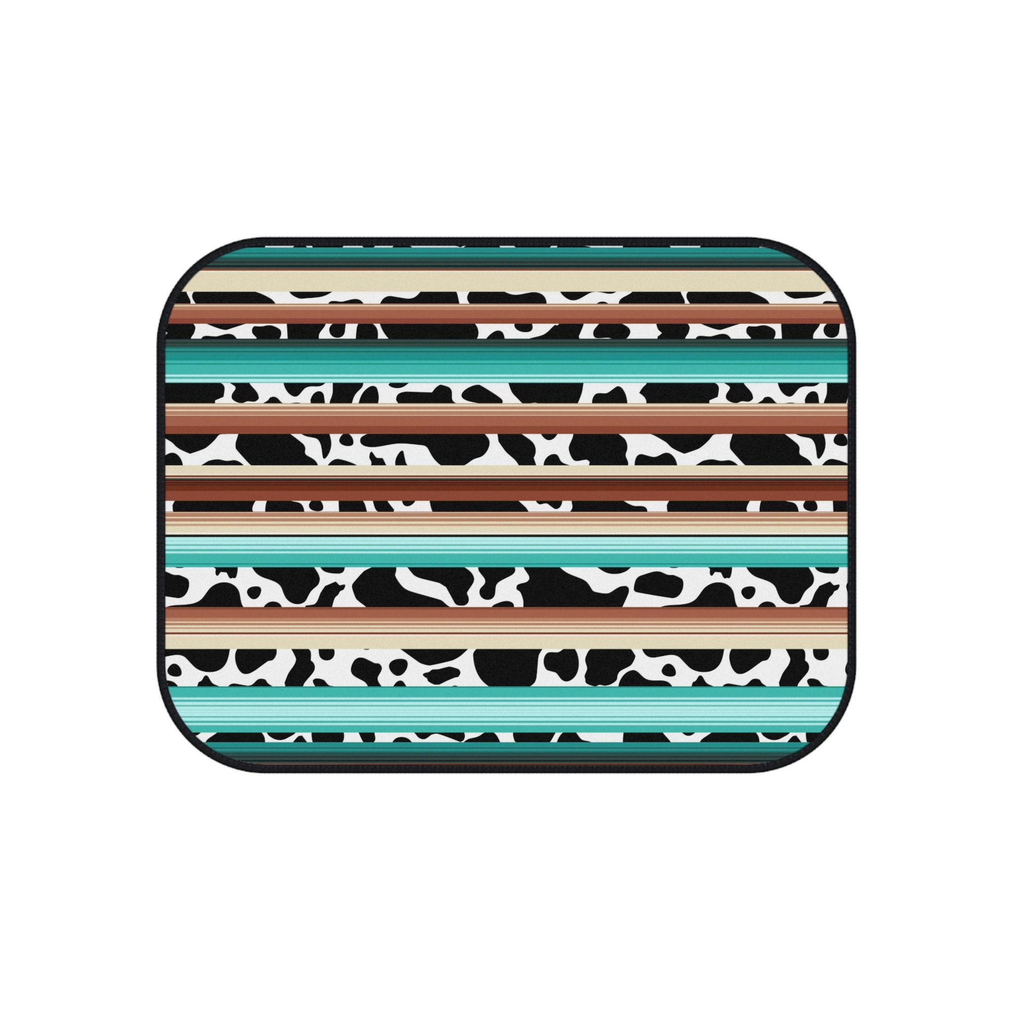 Teal Natural Serape Cow Print Stiped Western Boho NEW 2023 Car - Etsy