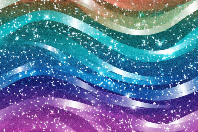Seamless Glitter Paper Bundle, Vibrant Repeating Digital Pattern ...