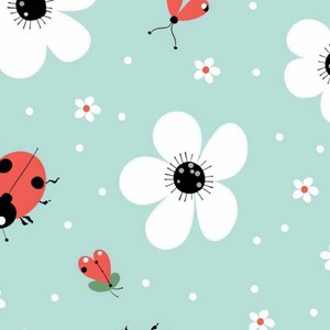 Adorable Ladybug Seamless Patterns - Spring Papers & Summer Fabric ...