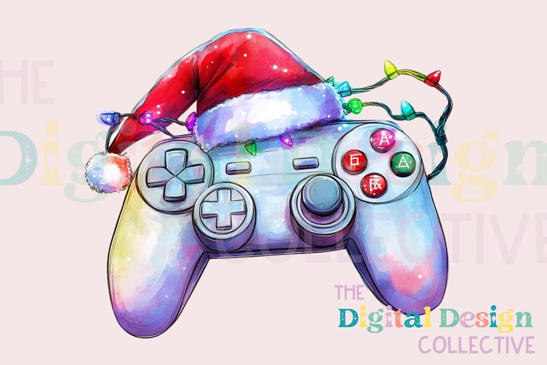Gamer Christmas PNG Digital Download - Sublimation Design - Christmas ...