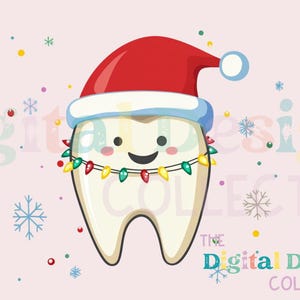 Christmas Teeth Dentist Png Sublimation Design, Christmas Png ...